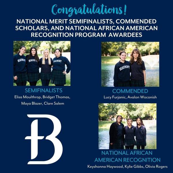 Nine Beaumont School Seniors Earn College Board Recognition | Beaumont School | All-Girls ...